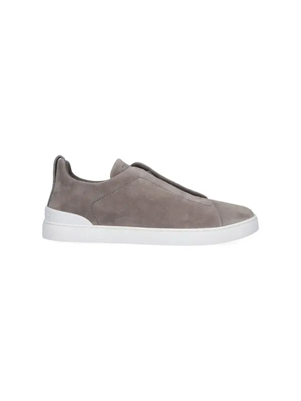 Zegna Triple Stitch Sneakers - Gray