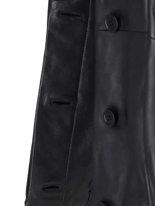 RÓHE Lambskin Leather Jacket With Classic Collar