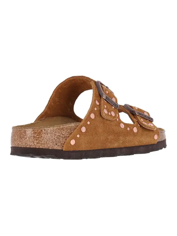 BIRKENSTOCK Arizona Rivet Sandals - Brown