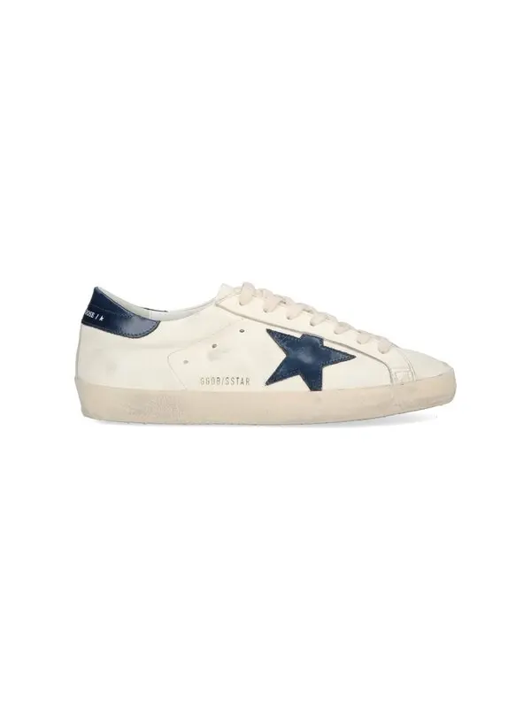 GOLDEN GOOSE Super-star" Calfskin Sneakers - Beige