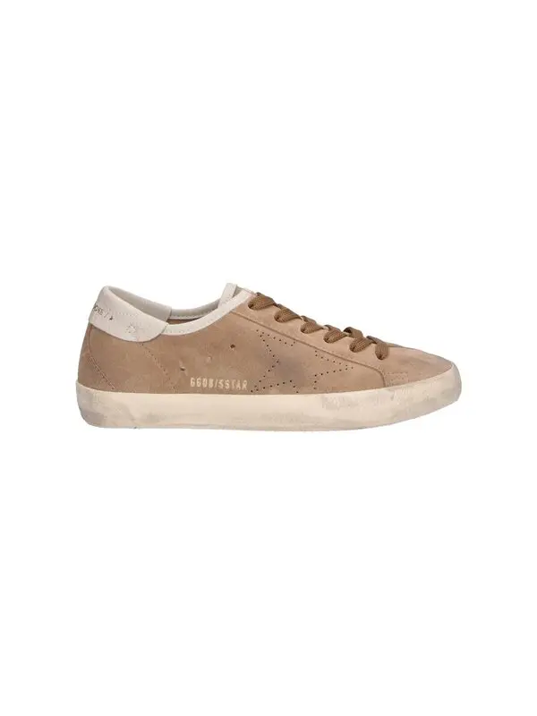 GOLDEN GOOSE Super-star" Suede Sneakers - Brown