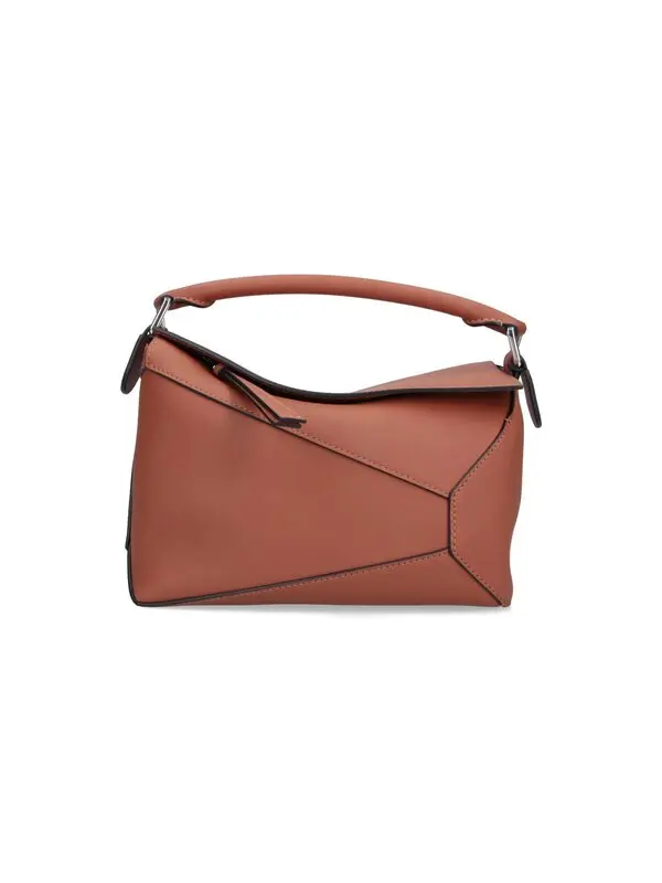 Loewe Small Puzzle Edge Handbag - Brown
