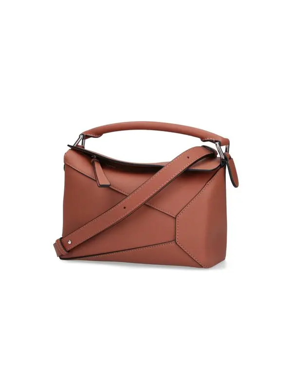 Loewe Small Puzzle Edge Handbag - Brown