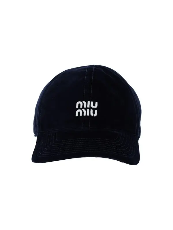 Moncler Baseball Cap With Logo - Blue