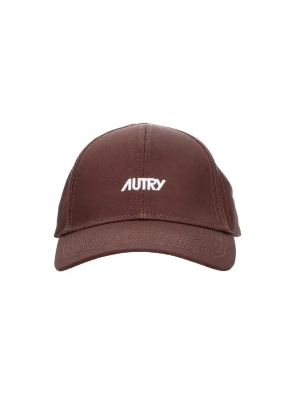 Sporty & Rich Moncler Baseball Cap With Logo - Brown
