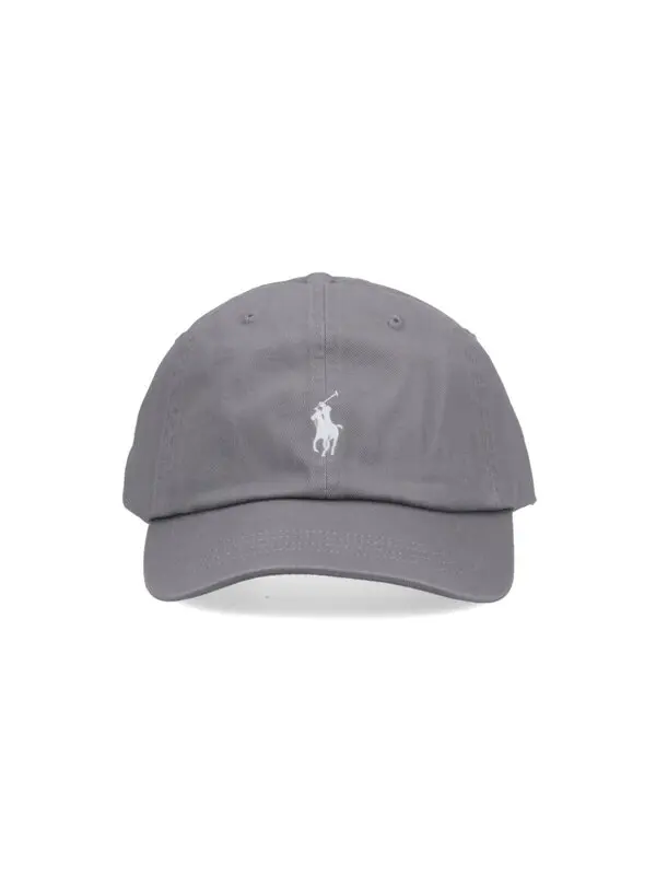 Sporty & Rich Moncler Baseball Cap With Logo - Gray