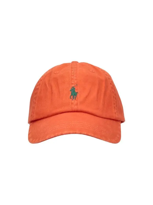 Sporty & Rich Moncler Baseball Cap With Logo - Orange
