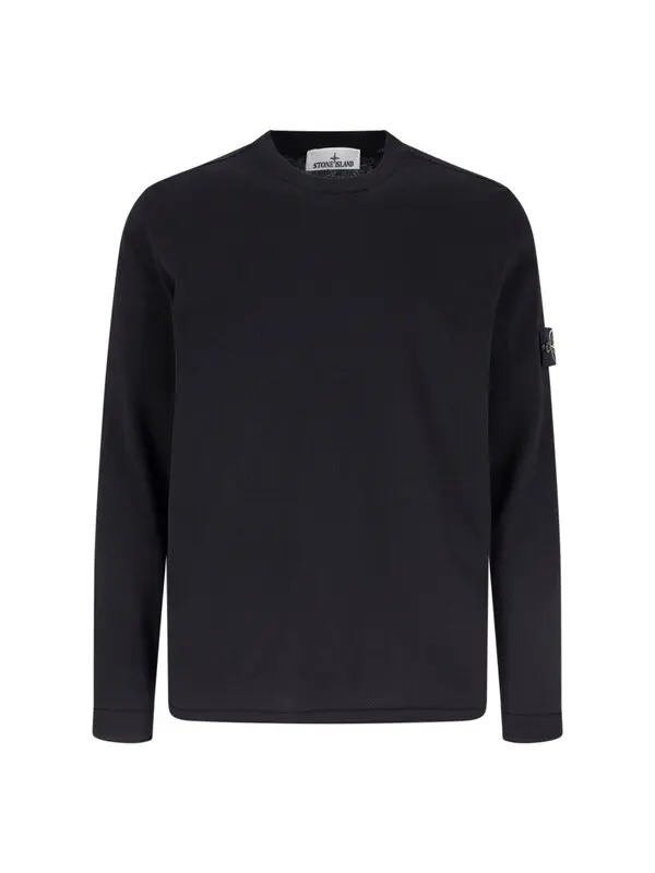 Stone Island Cotton Sweater - Black