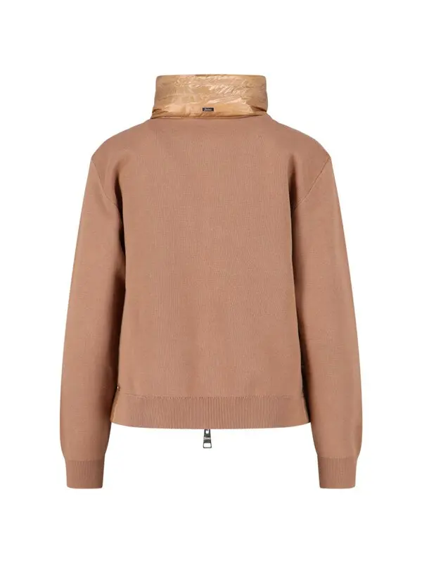 Herno Knitted And Nylon Puffer