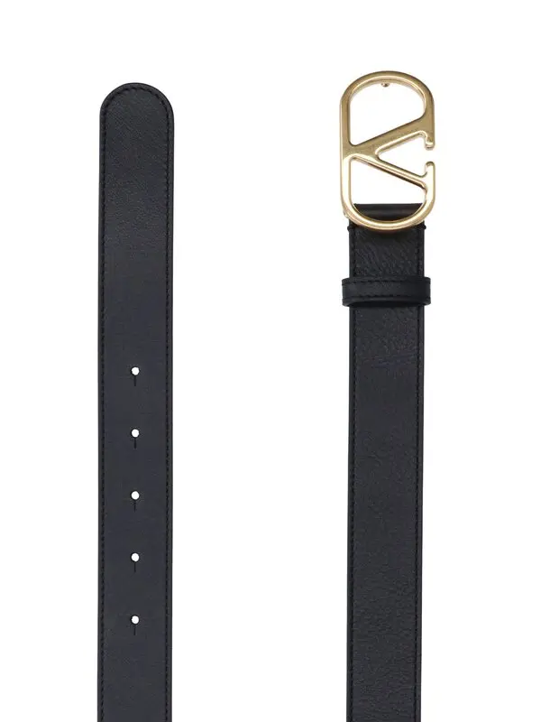 Valentino Garavani Vlogo Signature Belt - Black