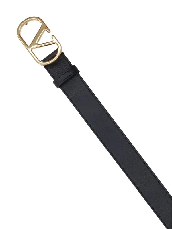 Valentino Garavani Vlogo Signature Belt - Black