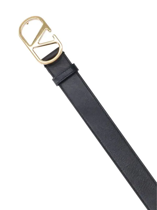 Valentino Garavani Vlogo Signature Belt - Black