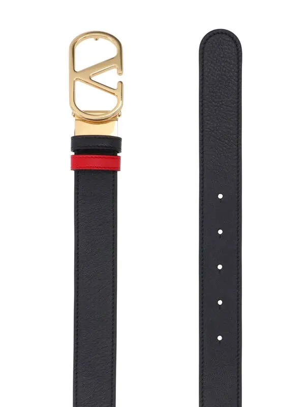 Valentino Garavani Vlogo Signature Belt - Black