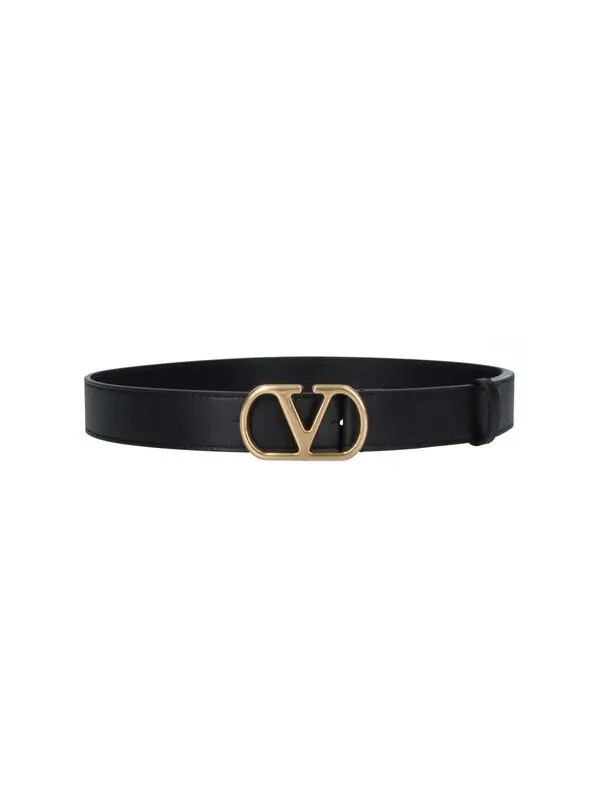 Valentino Garavani Vlogo Signature Belt - Black