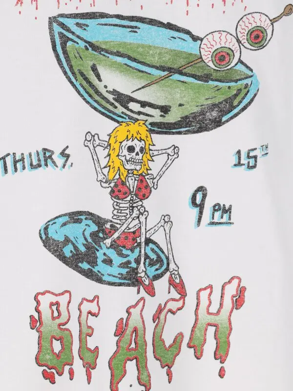 GALLERY DEPT. T-shirt "skeleton Beach - White