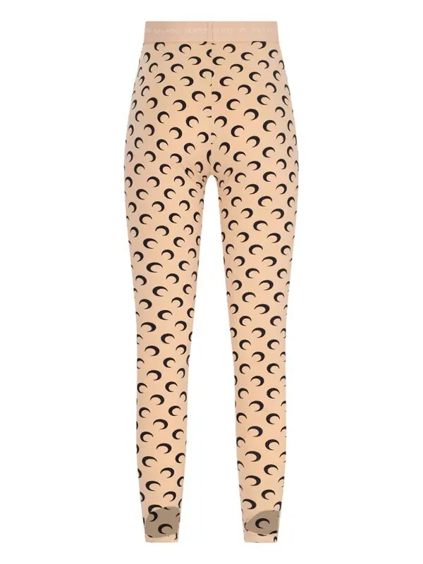 MARINE SERRE Leggings "moon - Beige
