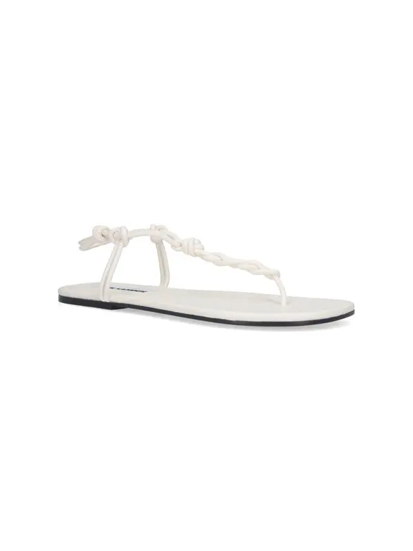 JIL SANDER Tangle Sandals - White