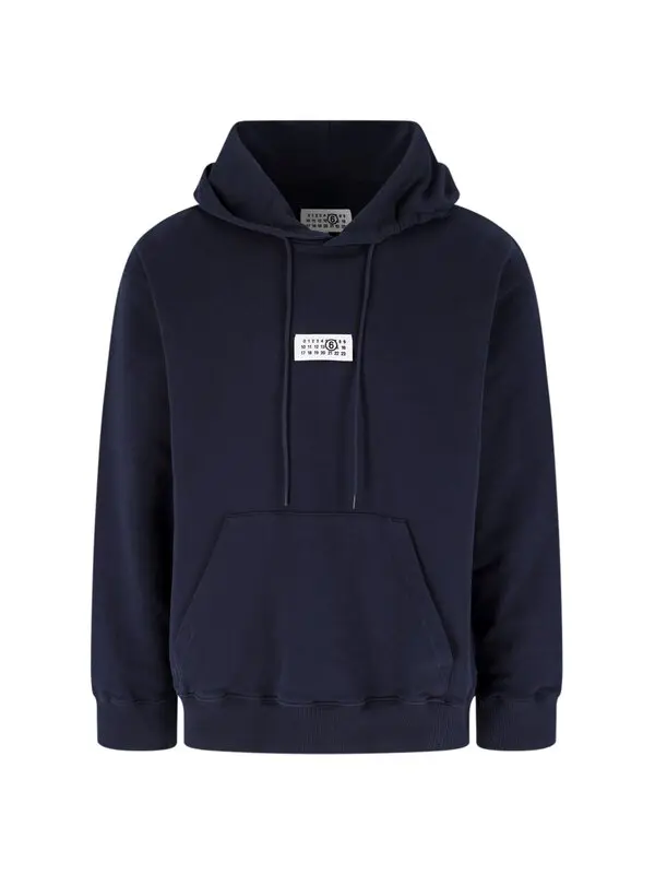 MAISON MARGIELA Numeric" Cotton Hoodie - Blue