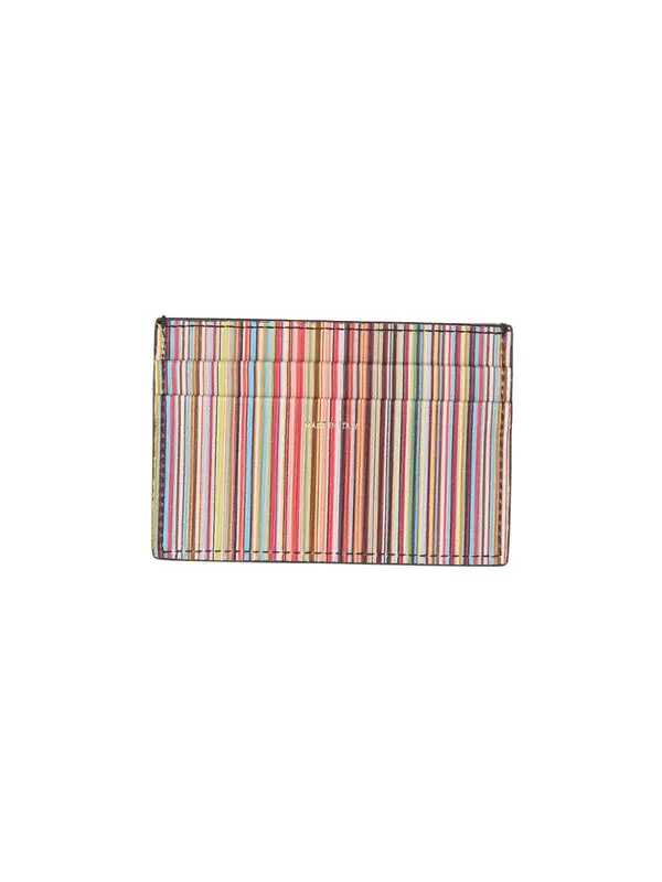 Paul Smith Card Holder "signature Stripe - Black