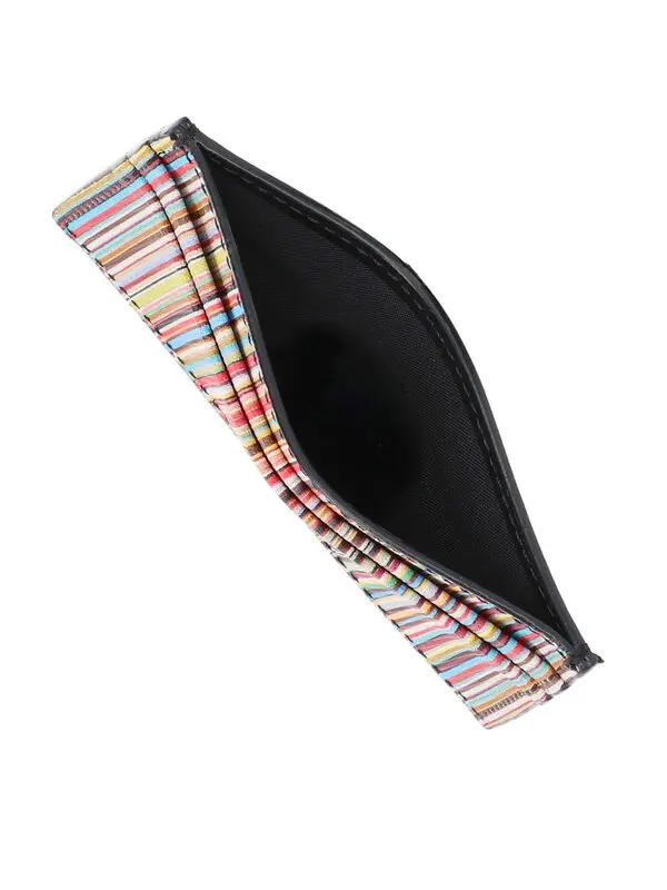 Paul Smith Card Holder "signature Stripe - Black