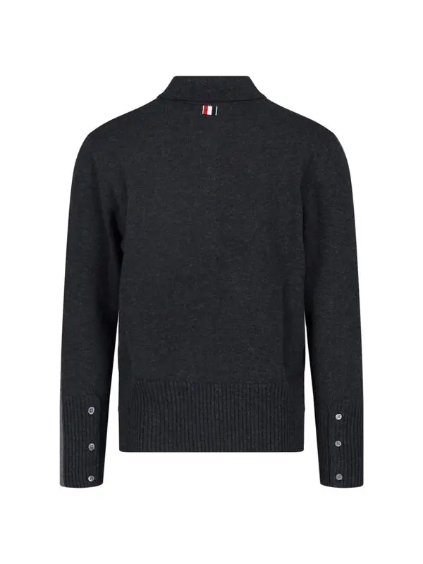 Stone Island Thom Browne Virgin Wool Polo - Gray