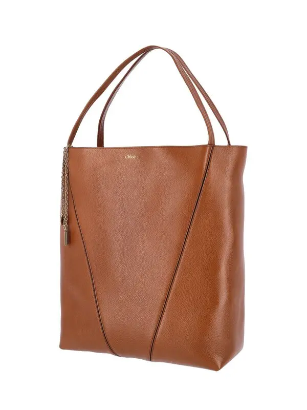 Chloé Spin Large Tote - Brown