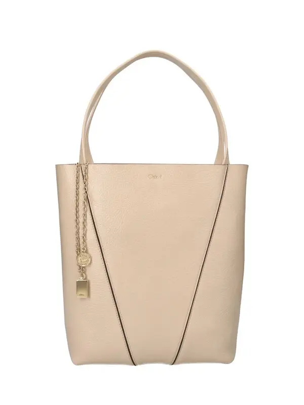Chloé Spin" Tote Bag - Beige