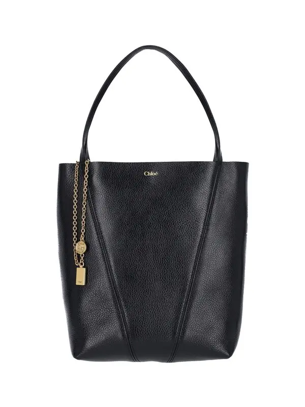 Chloé Spin" Tote Bag - Black