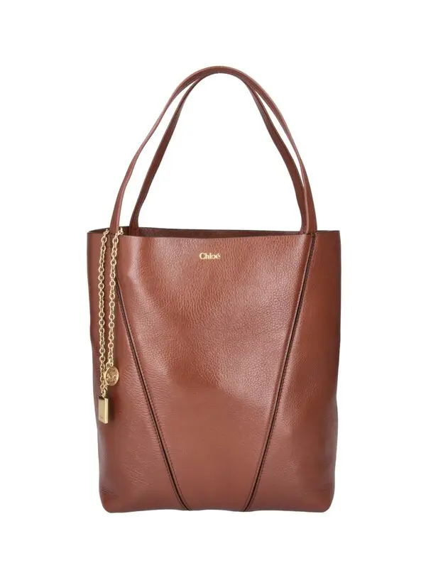 Chloé Spin" Tote Bag - Brown