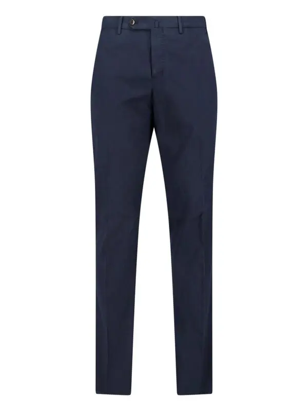 PT TORINO Cotton Blend Trousers - Blue