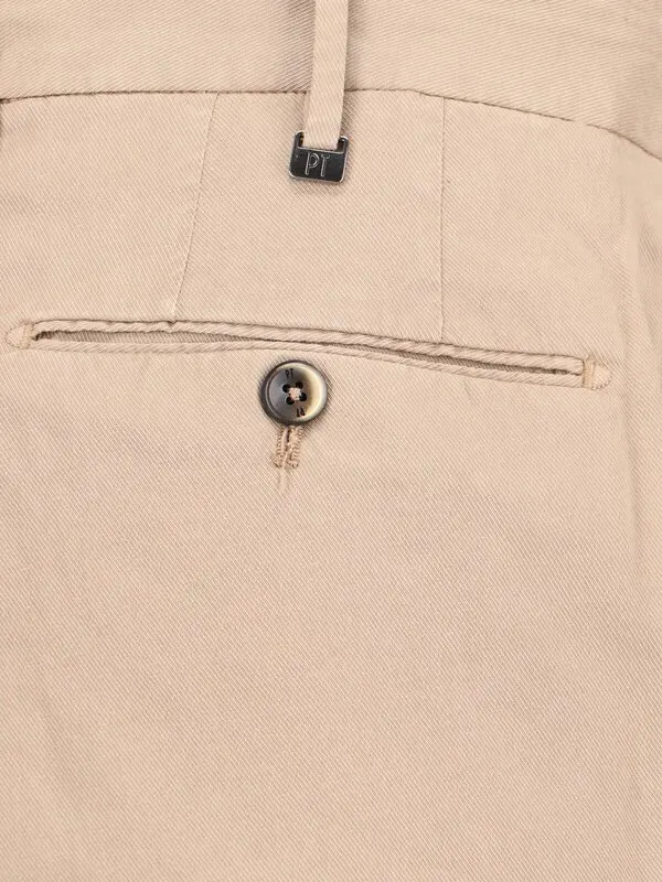 PT TORINO Cotton Blend Trousers - Brown