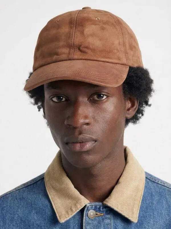 GOLDEN GOOSE Suede Baseball Cap