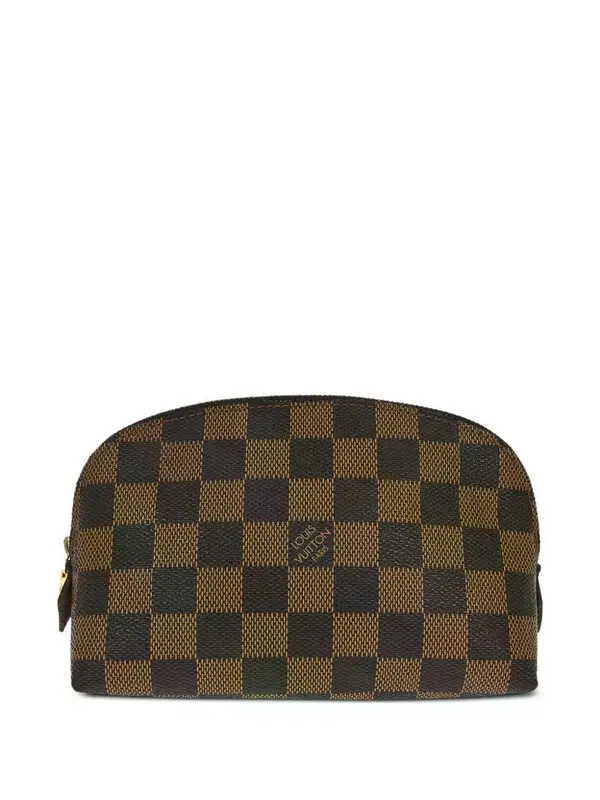 LOUIS VUITTON Damier Ebène Makeup Bag - Brown