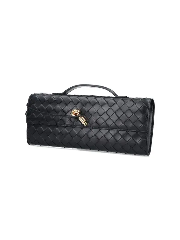 Bottega Veneta Andiamo Clutch - Black