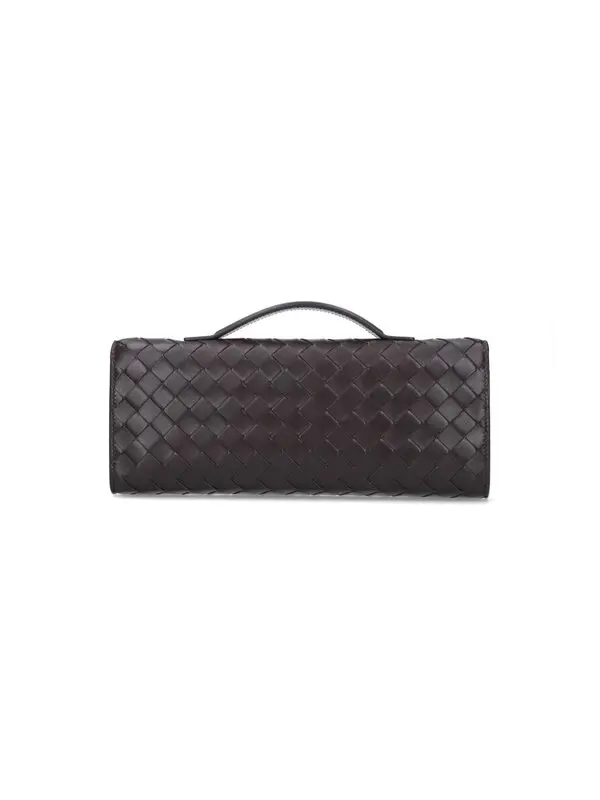 Bottega Veneta Andiamo" Clutch - Brown