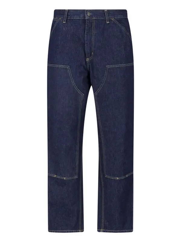 Carhartt Work In Progress Straight Leg Double Knee Denim Jeans
