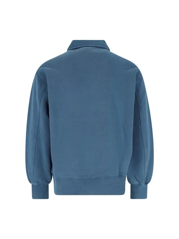 Carhartt Work In Progress Half Zip Detroit Sweatshirt - Blue