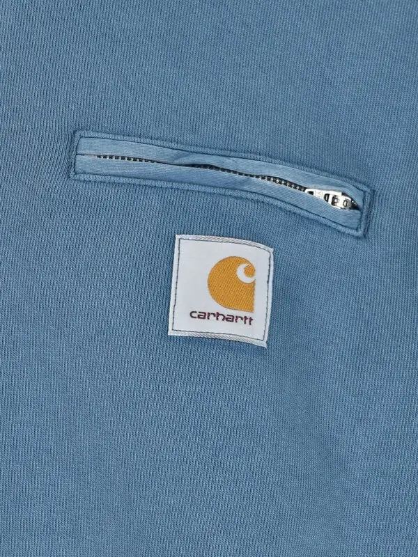 Carhartt Work In Progress Half Zip Detroit Sweatshirt - Blue