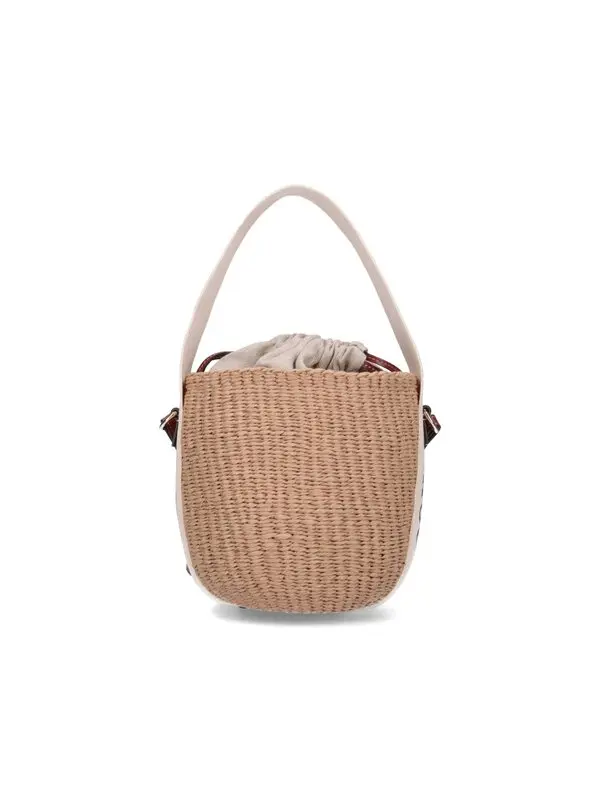 Chloé Small Bucket Bag Woody - White