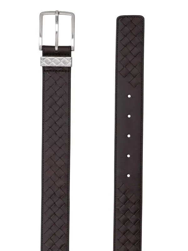 Bottega Veneta Intrecciato Belt - Brown