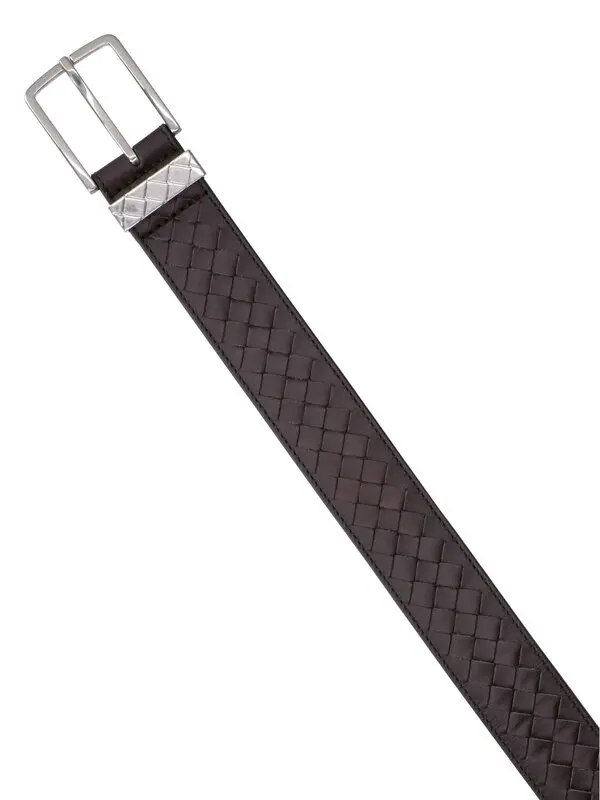 Bottega Veneta Intrecciato Belt - Brown