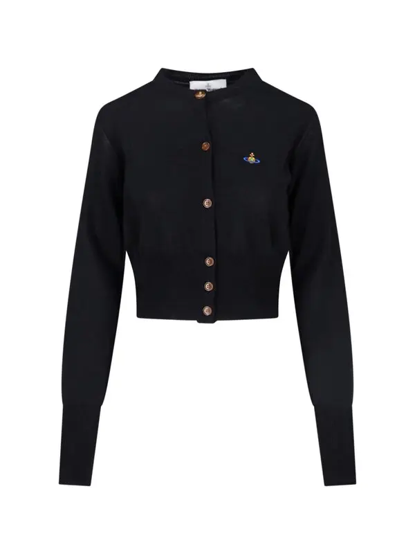 VIVIENNE WESTWOOD Bea Crop Cardigan - Black