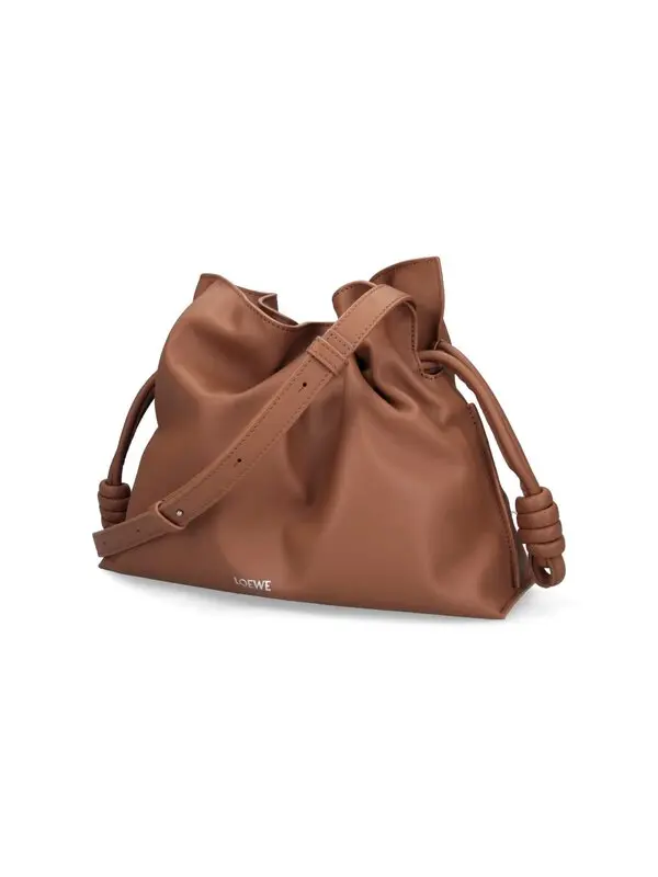 Loewe Medium Flamenco Clutch Bag - Brown