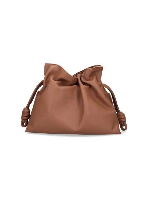 Loewe Medium Flamenco Clutch Bag - Brown