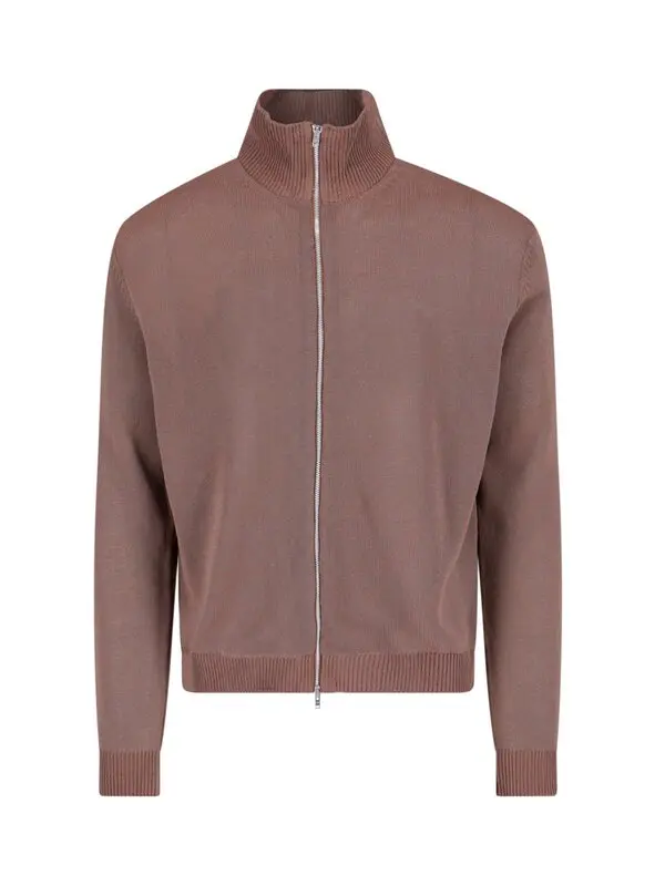 Our Legacy Cardigan Zip Float Funnel - Brown