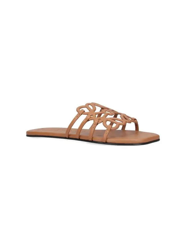 Loewe Anagram Petal Sandals - Brown