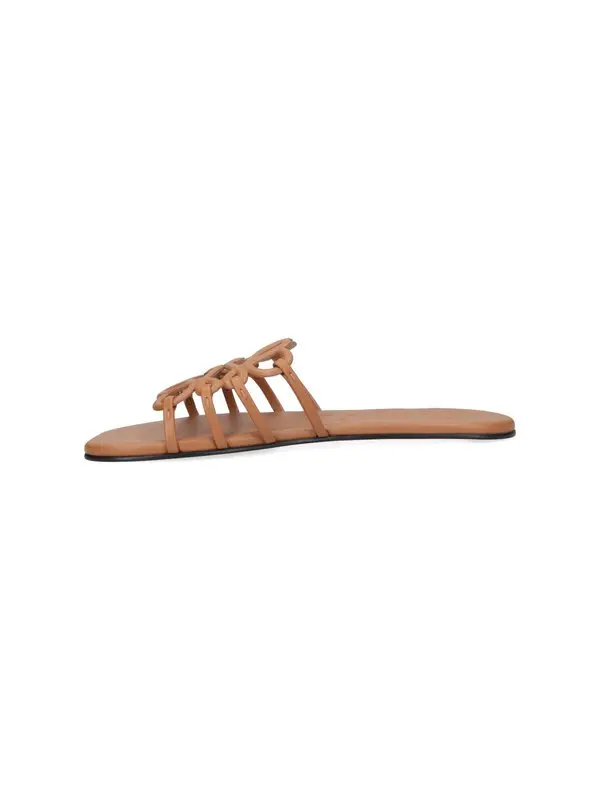 Loewe Anagram Petal Sandals - Brown