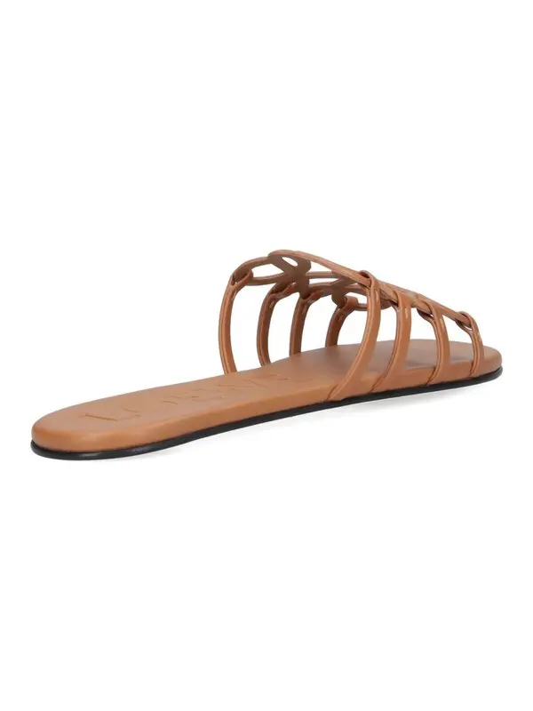 Loewe Anagram Petal Sandals - Brown