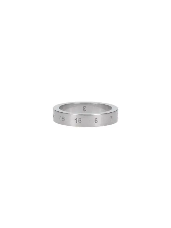 MAISON MARGIELA Numeric Engraved Ring - Silver