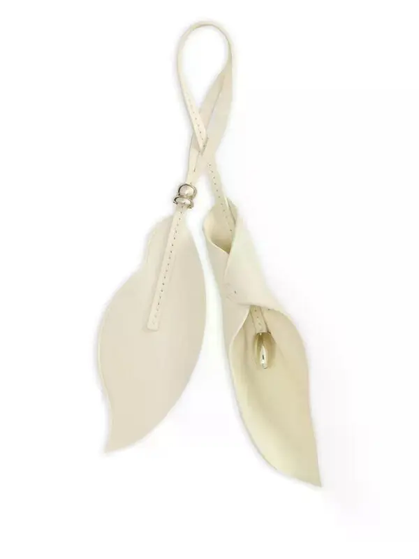 Ralph Lauren Floral Calfskin Bag Charm - Neutrals